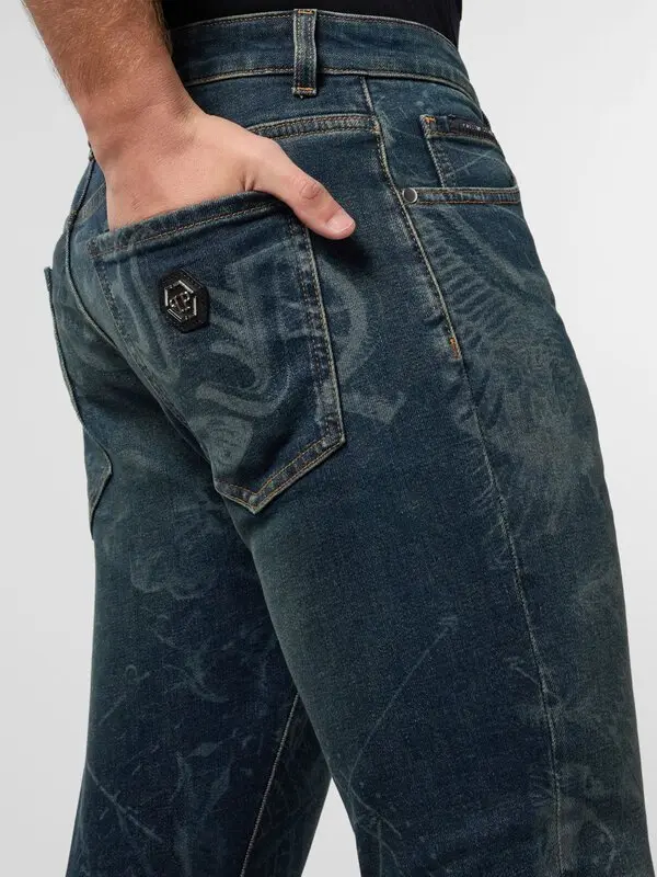 Philipp Plein Distressed Jeans