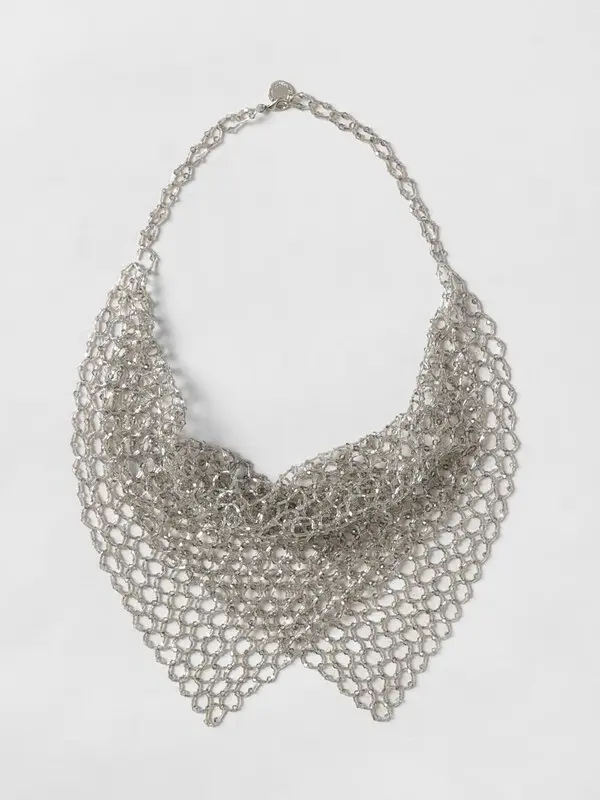 Emporio Armani Beaded Necklace - Silver