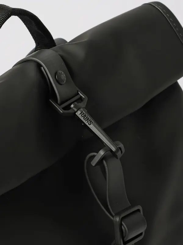Rains Waterproof Rolltop Backpack - Black