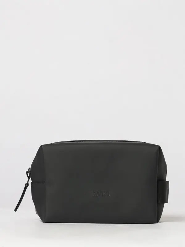 Rains Waterproof Travel Beauty Case With Zip And Side Handle - Black