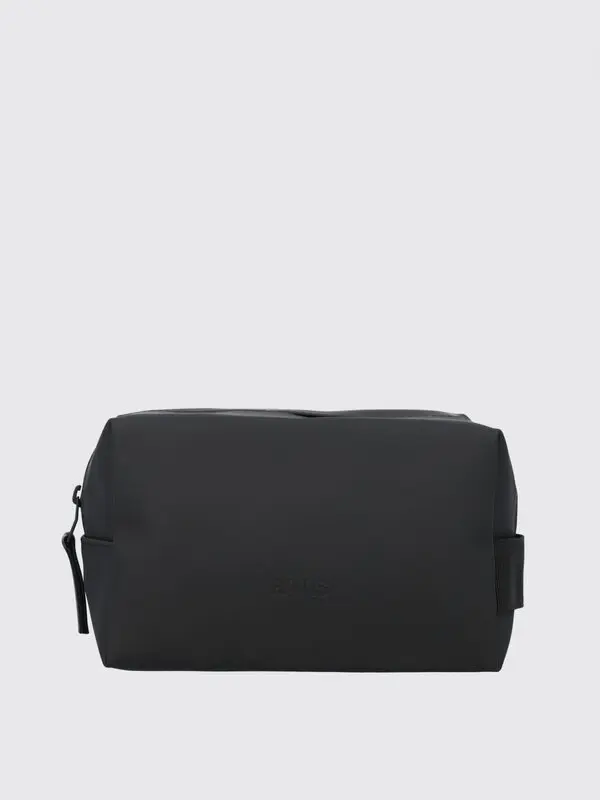 Rains Waterproof Travel Beauty Case With Zip And Side Handle - Black