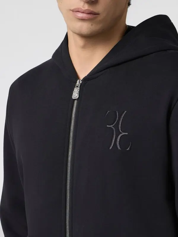 BILLIONAIRE Zip-up Hoodie - Black