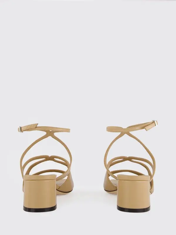 JIMMY CHOO Azilia Nappa Leather Sandals - Beige
