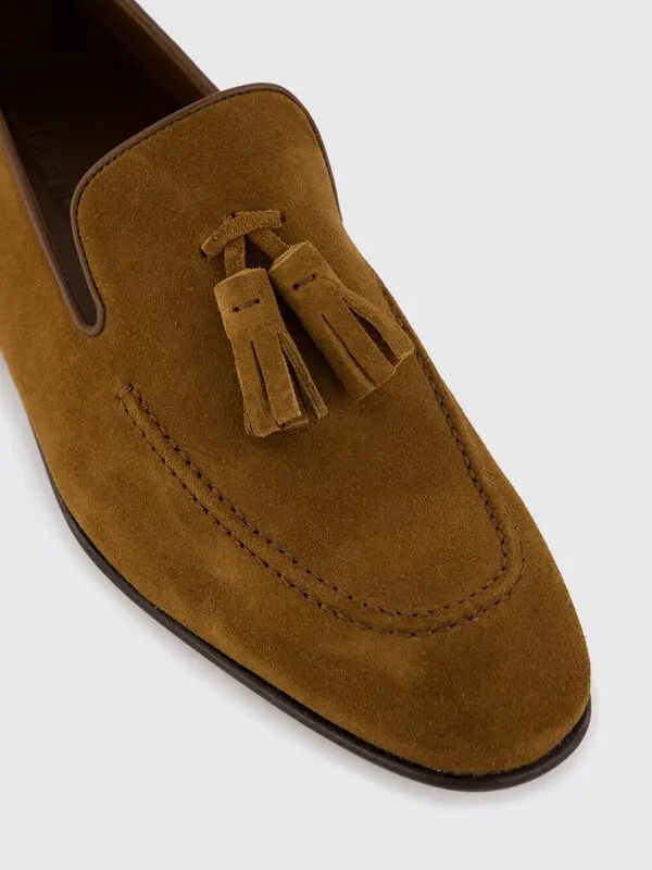 Manolo Blahnik Classic Suede Tassel Loafers