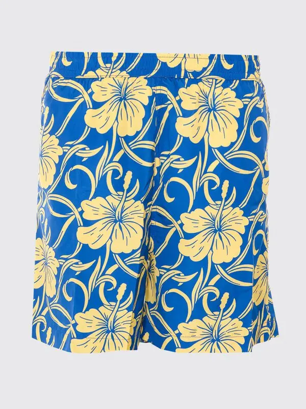 Drole De Monsieur Floral Print Technical Fabric Knee-length Shorts