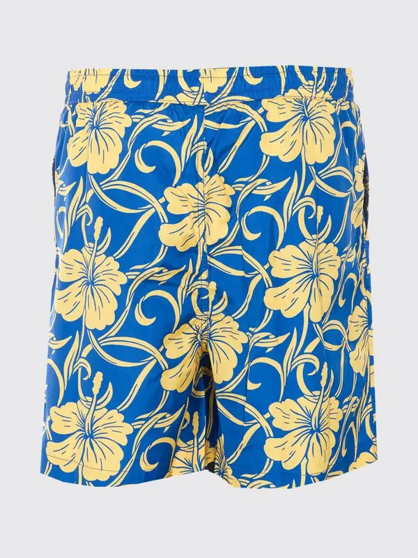 Drole De Monsieur Floral Print Technical Fabric Knee-length Shorts