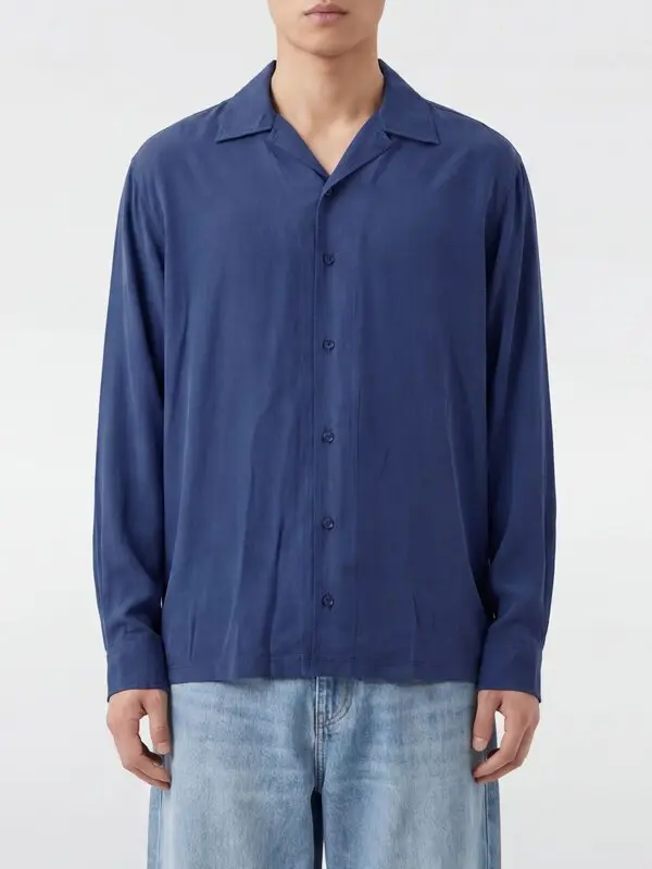 FAMILY FIRST Modal Blend Shirt With Cuban Collar