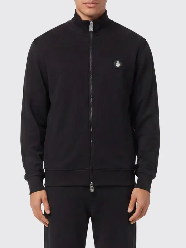 BILLIONAIRE Zip-up Track Jacket - Black
