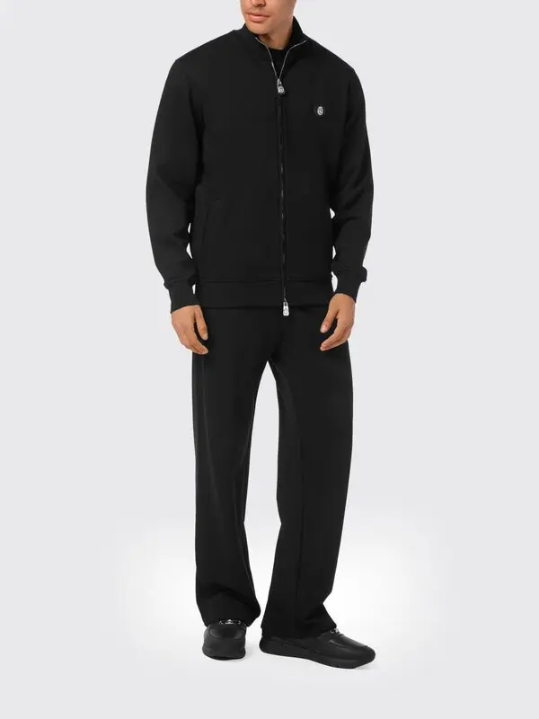 BILLIONAIRE Zip-up Track Jacket - Black