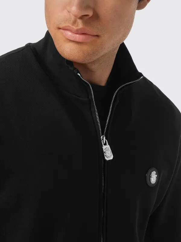 BILLIONAIRE Zip-up Track Jacket - Black