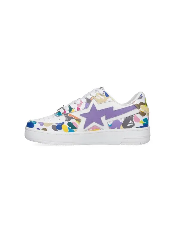 A BATHING APE Sta Icon #2" Leather Sneakers