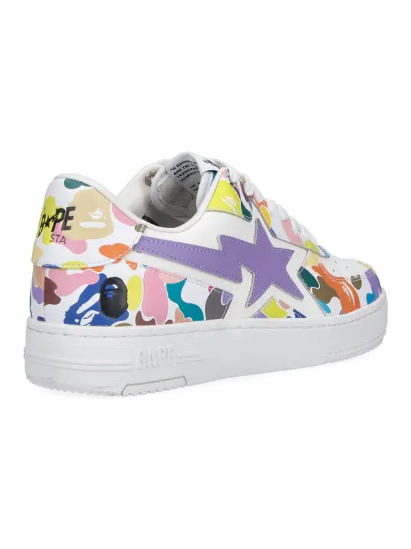 A BATHING APE Sta Icon #2" Leather Sneakers