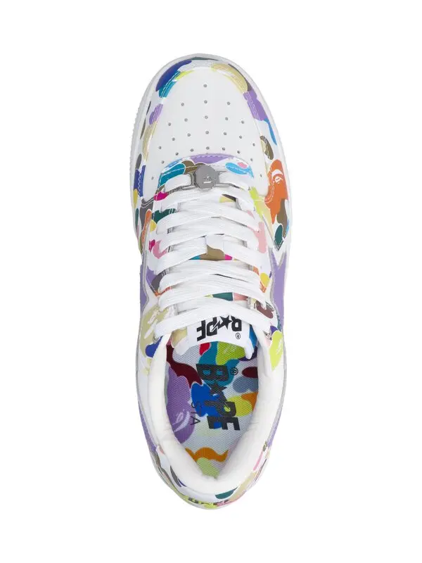 A BATHING APE Sta Icon #2" Leather Sneakers