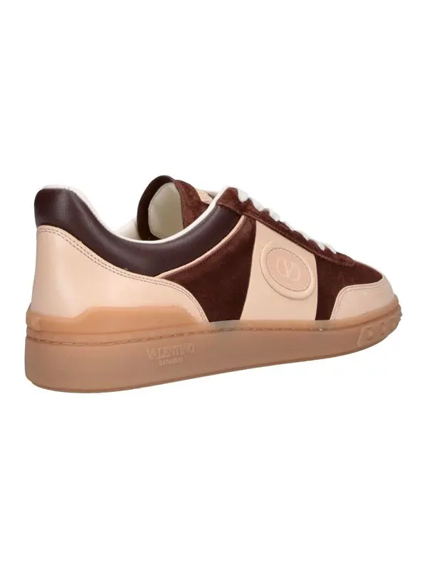 Valentino Garavani Upvillage" Calfskin Sneakers - Brown