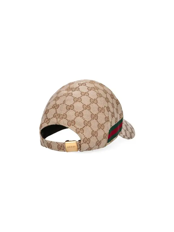 Gucci Baseball Cap "gg" Monogrammed Canvas - Beige