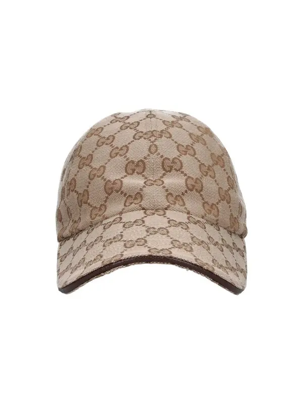 Gucci Baseball Cap "gg" Monogrammed Canvas - Beige