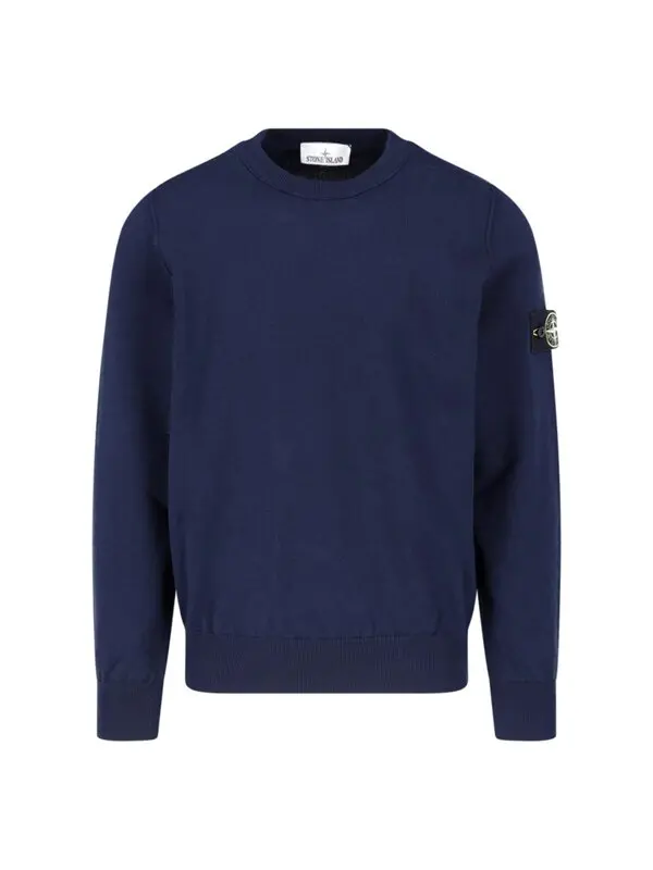 Stone Island Compass" Sweater - Blue