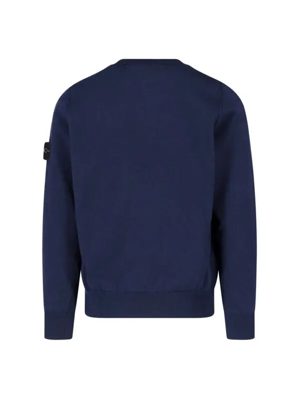Stone Island Compass" Sweater - Blue