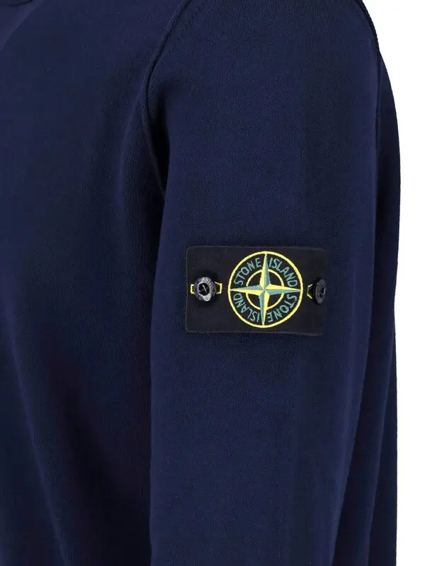 Stone Island Compass" Sweater - Blue