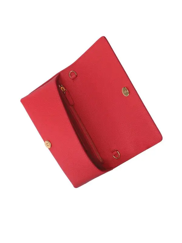 Valentino Garavani Chain Wallet "vlogo Signature - Red
