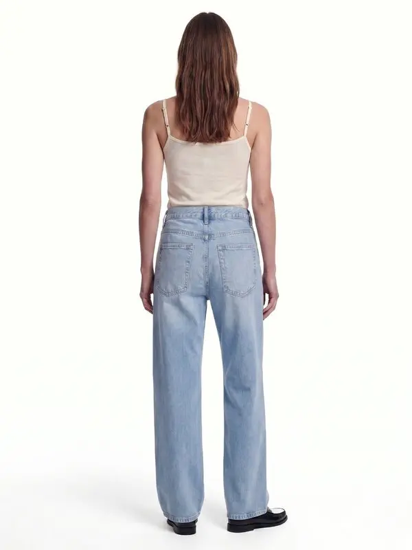 FRAME The Bow Straight Jeans - Light Blue