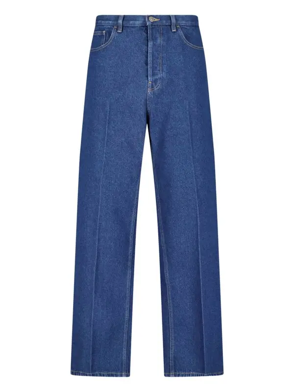 Valentino Garavani Vgold" Straight Leg Jeans - Blue