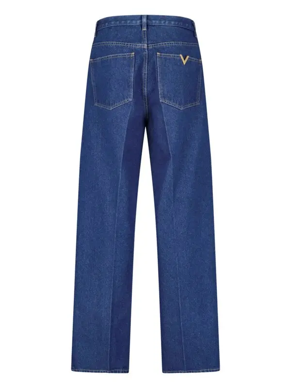 Valentino Garavani Vgold" Straight Leg Jeans
