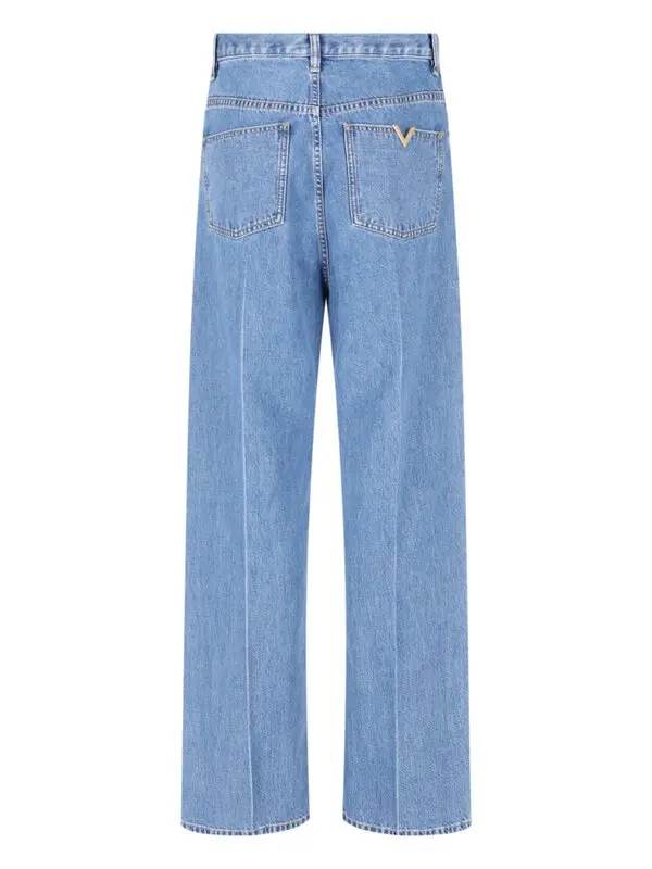 Valentino Garavani Vgold" Straight Leg Jeans