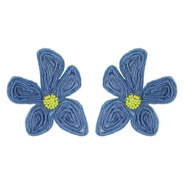 Mignonne Gavigan Embroidered Floral Earrings - One-color