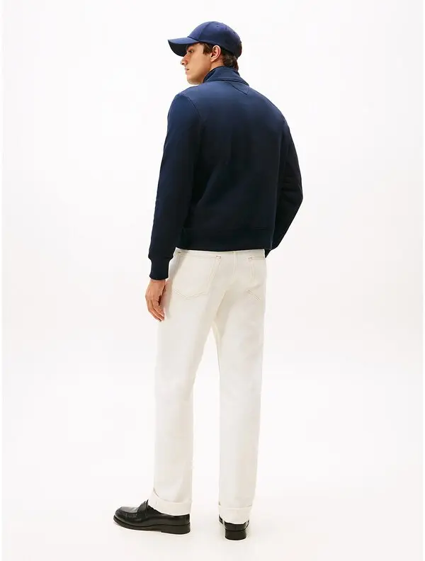 Tommy Hilfiger Quarter-zip Sweatshirt With Embroidered Logo