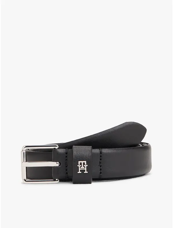 Tommy Hilfiger Slim Leather Belt With Square Buckle