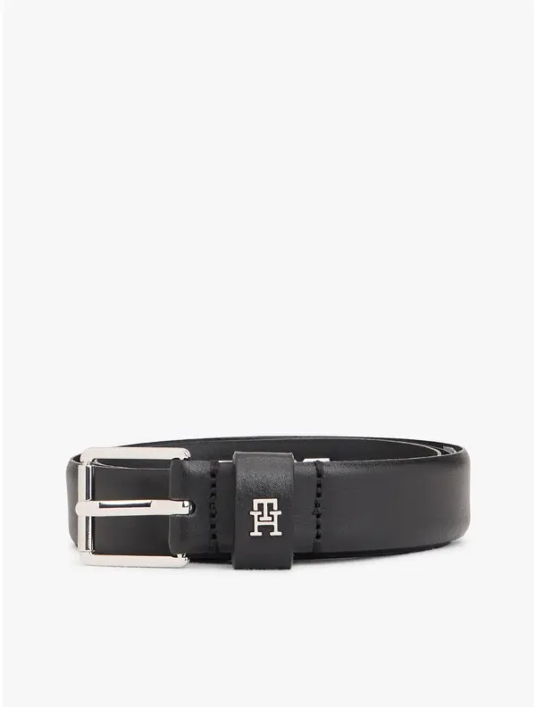 Tommy Hilfiger Slim Leather Belt With Square Buckle