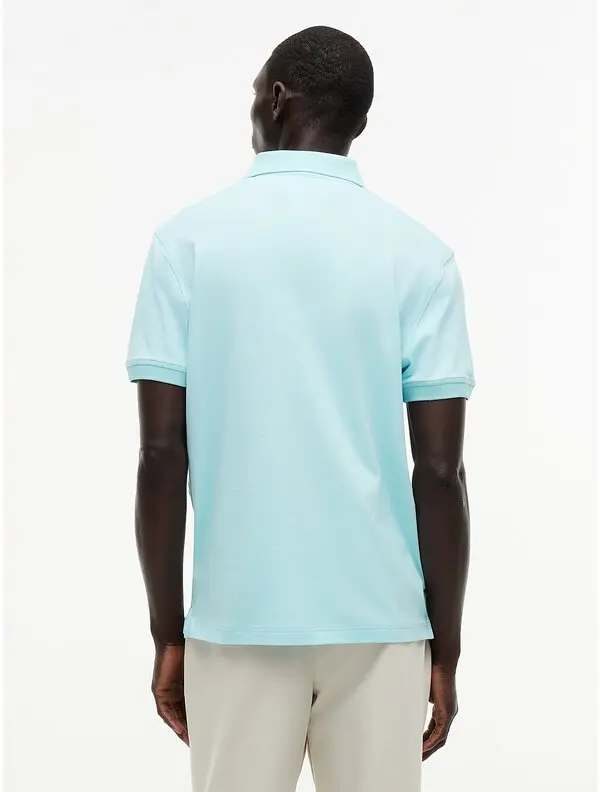 Tommy Hilfiger Regular Fit Stretch Tommy Polo - Soft Turquoise