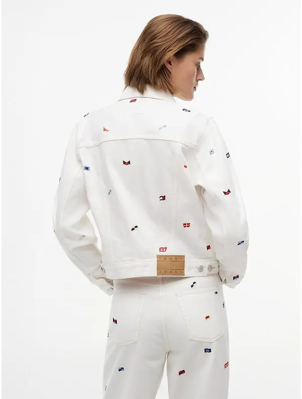 Tommy Hilfiger Embroidered Denim Trucker Jacket