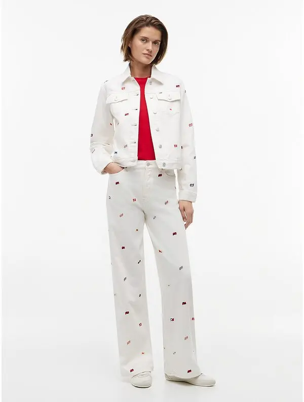 Tommy Hilfiger Sailing Flag Wide Leg Jeans