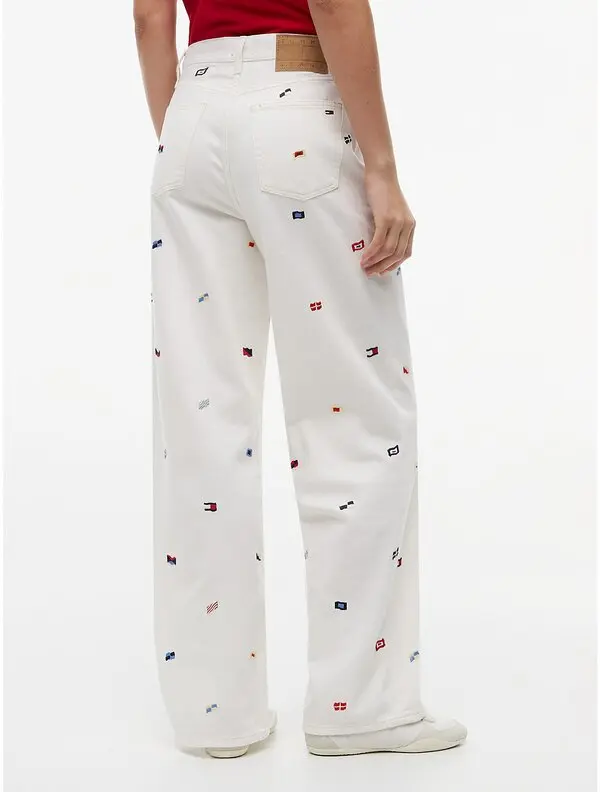 Tommy Hilfiger Sailing Flag Wide Leg Jeans