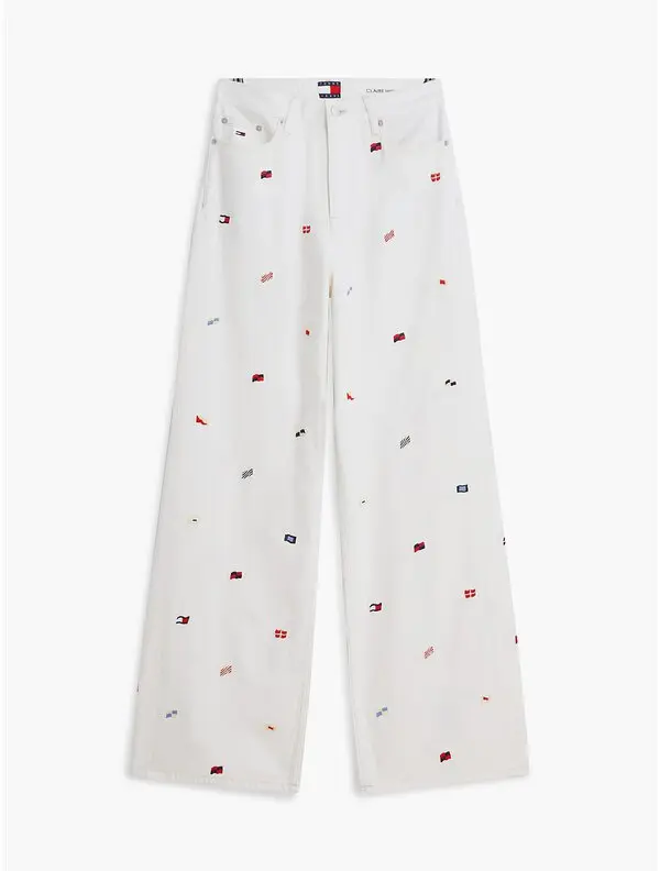 Tommy Hilfiger Sailing Flag Wide Leg Jeans