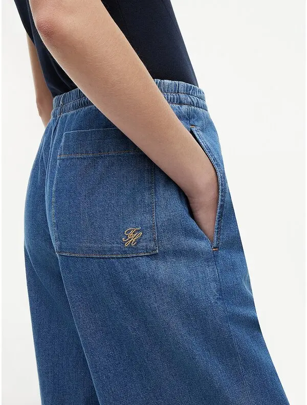 Tommy Hilfiger Mid-rise Wide Leg Pull-on Jeans