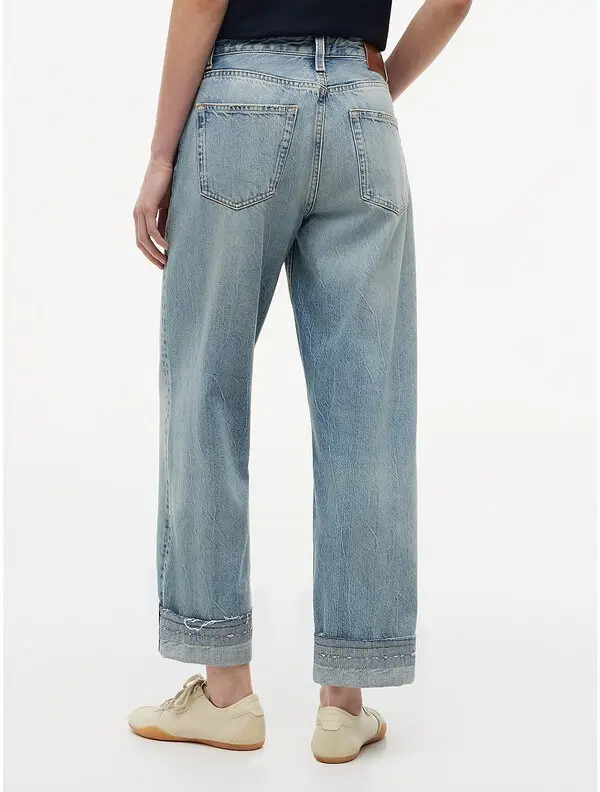 Tommy Hilfiger Slim Straight Selvedge Denim With Raw Edge Cuffs