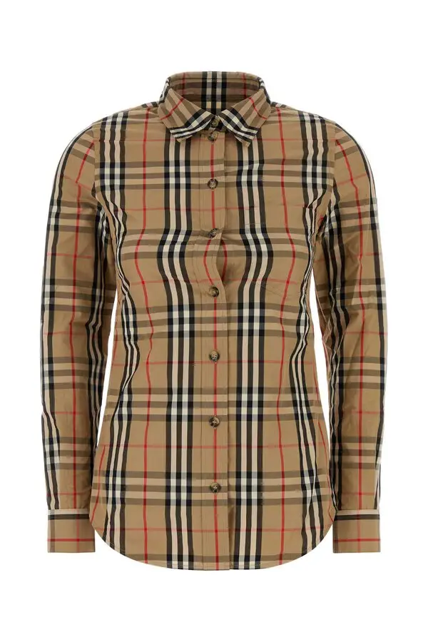 Burberry Embroidered Cotton Shirt - Multicolor