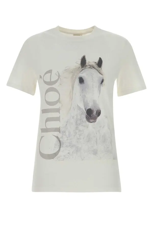 Chloé Cotton T-shirt - White
