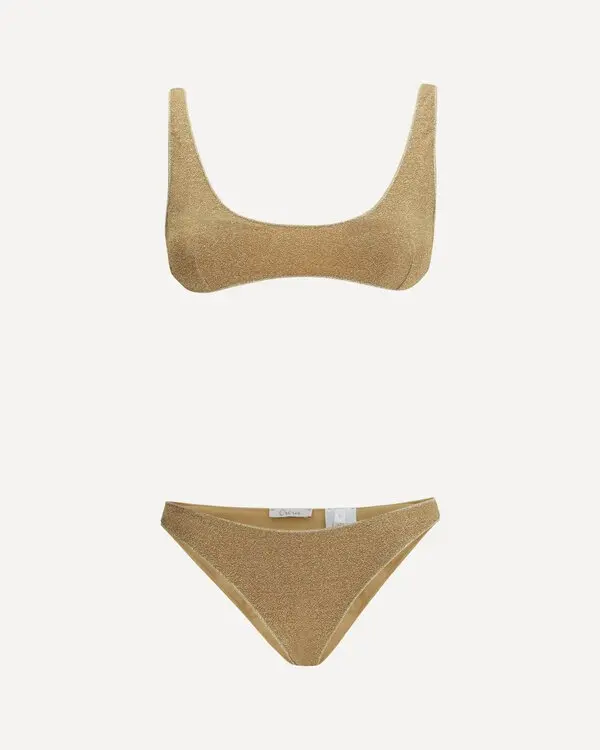 Oseree Lumiere Sporty Bikini - Gold