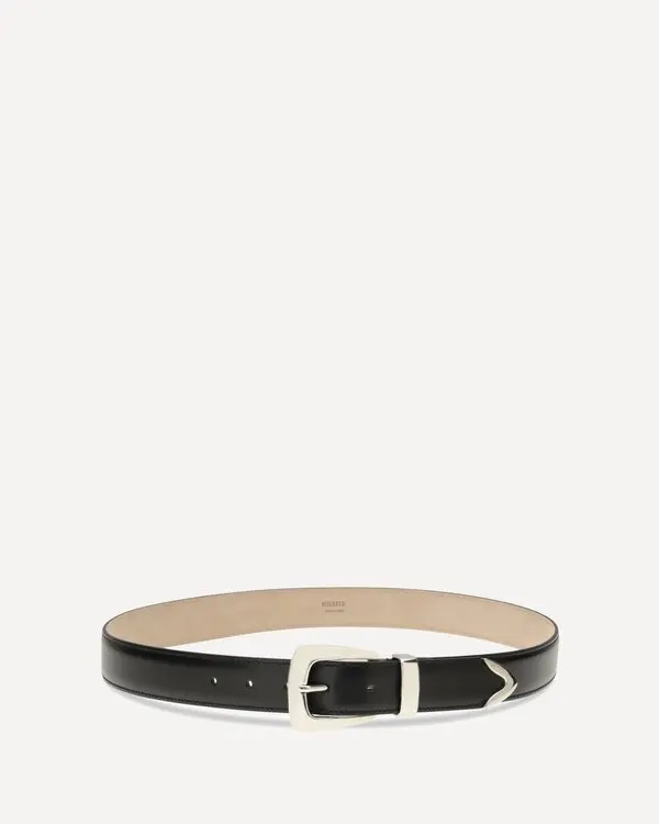 Khaite Benny Belt In Suede - Black