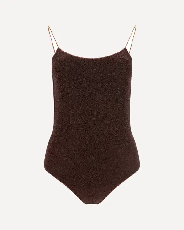 Oseree Lumière Maillot Swimsuit - Brown