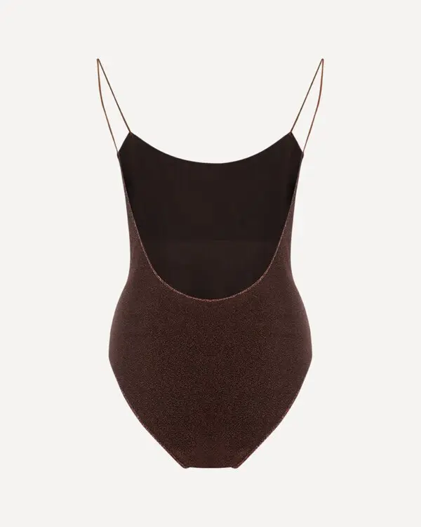 Oseree Lumière Maillot Swimsuit - Brown