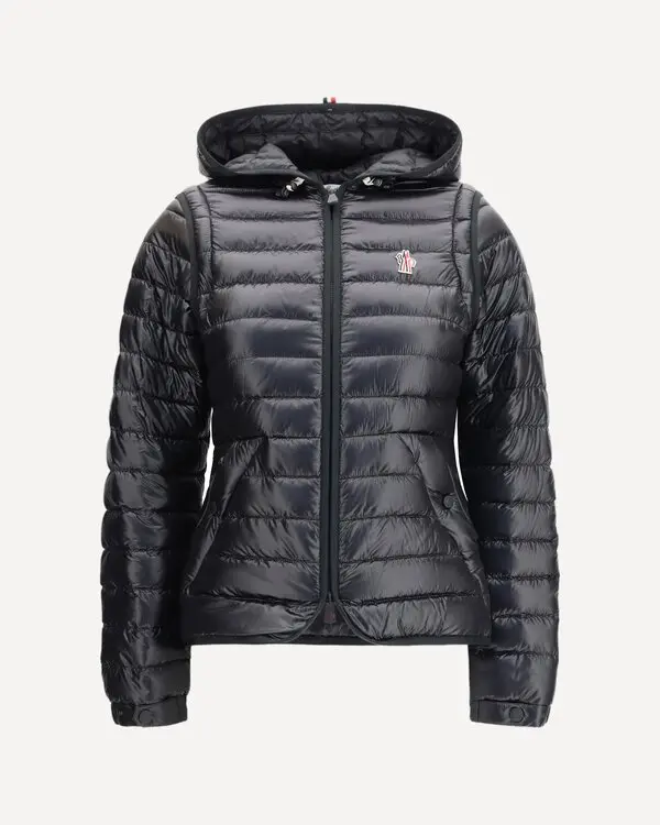 Moncler Karura Hooded Down Jacket - Black