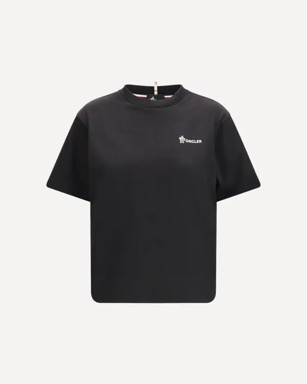 Moncler Cotton Logo T-shirt - Black