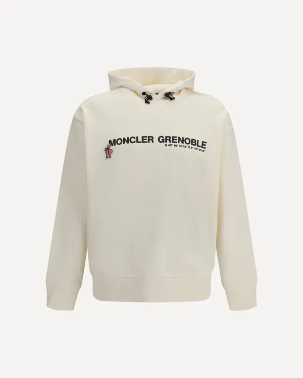 Moncler Cotton Hoodie With Embroidered Logo