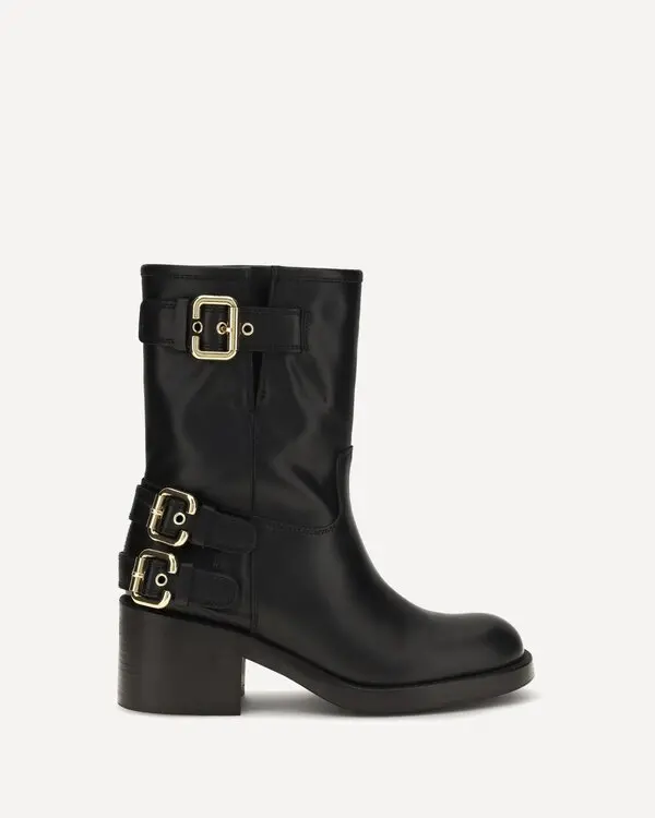 Chloé Dakota Buckled Leather Boots