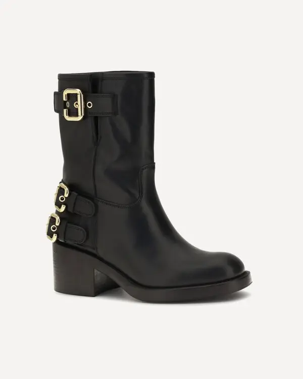 Chloé Dakota Buckled Leather Boots